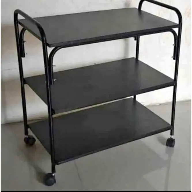 Meja Tv, printer, rak sepatu, meja salon, 60 Cm, besi, perlu dirakit, 4 ...